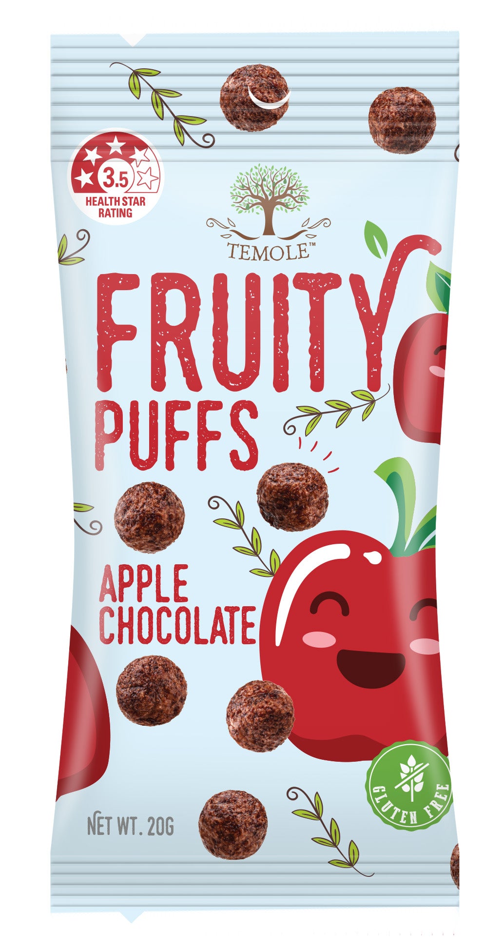 TEMOLE FRUITY PUFFS Apple Chocolate 20G – Bienenstocksg